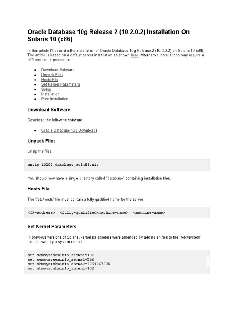 Oracle Database 10g Release 2 | PDF | Installation (Computer Programs) | Proprietary Software