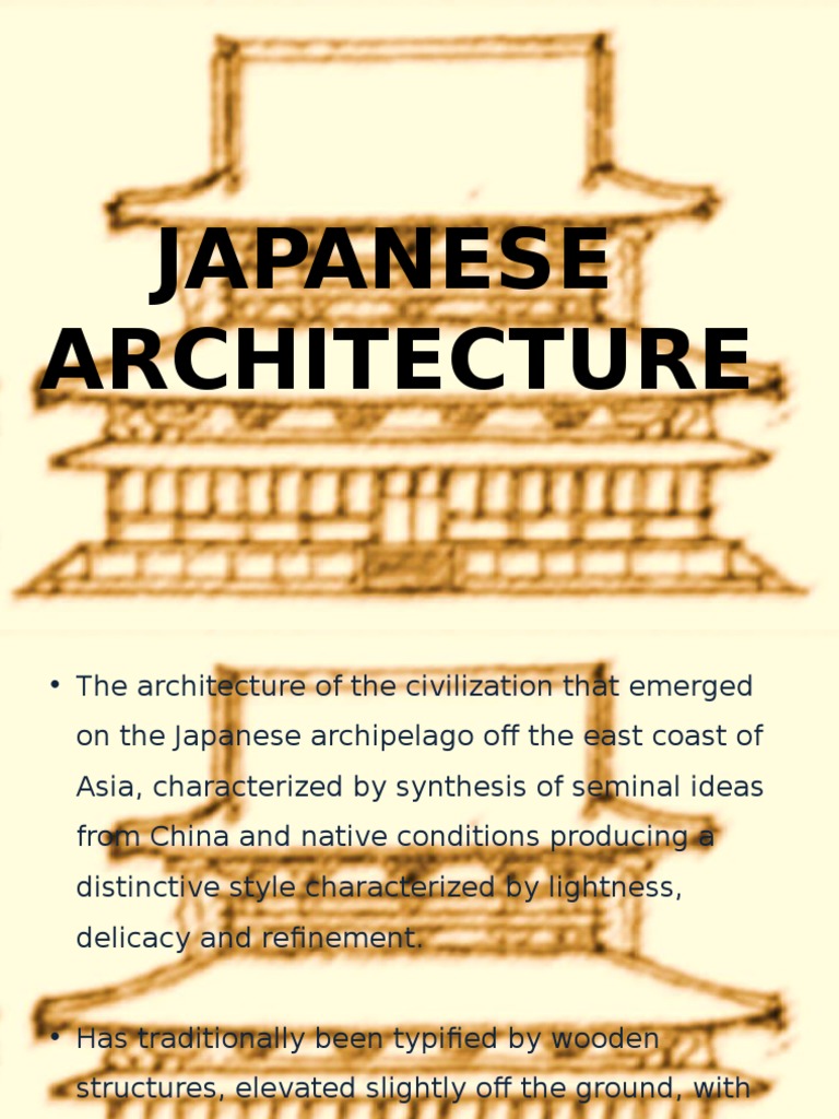 Japanese Architecture Powerpoint | PDF | Roof | Japan