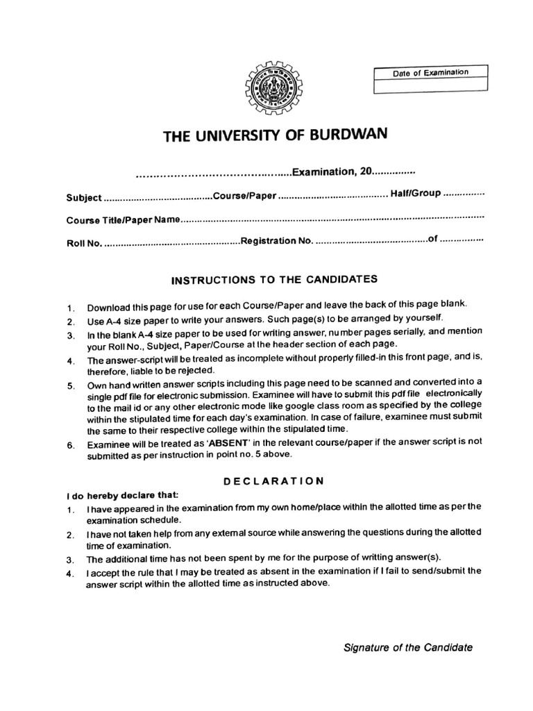 The University of Burdwan: Subject. .Course/Paper. | PDF | Computing