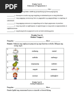 ESP Grade 1 2nd Quarter Worksheets | PDF