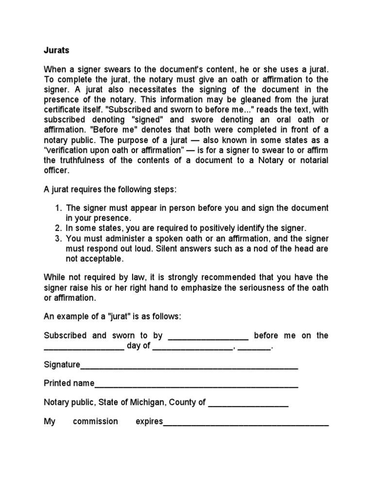 Jurat X Acknowledgment | PDF | Notary Public | Affidavit