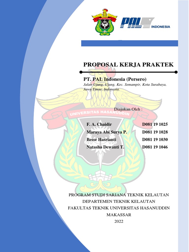 Proposal Kerja Praktek PT. PAL Indonesia | PDF | Bisnis | Seni