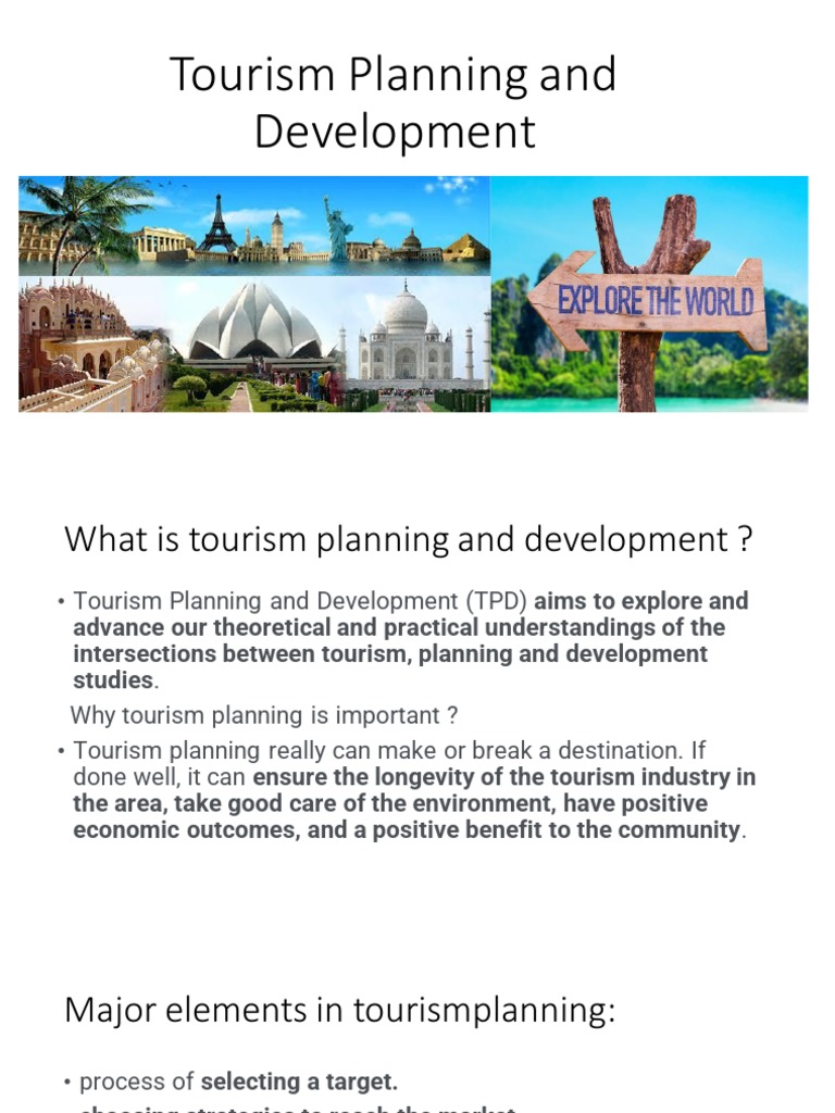 Tourism Planning and Development | PDF
