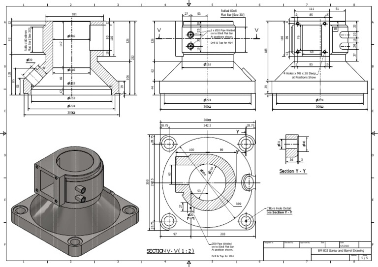 Bearing Housing Detail | PDF | Industrial Processes | Tools