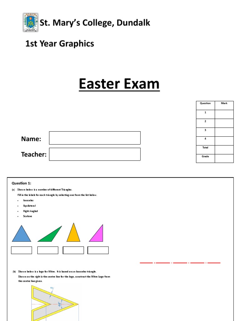 Easter Exam | PDF