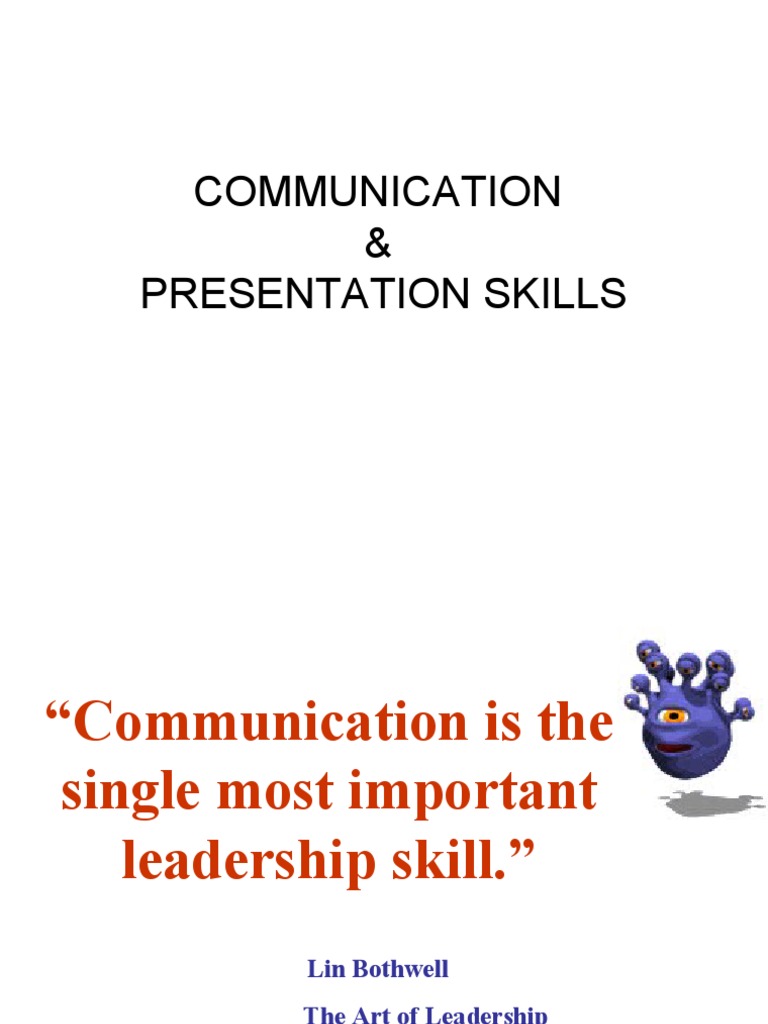 Communication Presentation Skills Pdf Public Speaking Communication