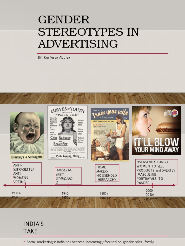 Gender Stereotypes in Advertising: BY: Kurfessa Abdisa | PDF ...