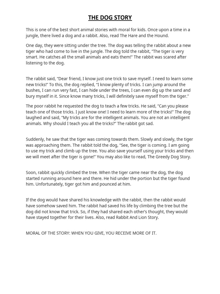 Dog Story | PDF