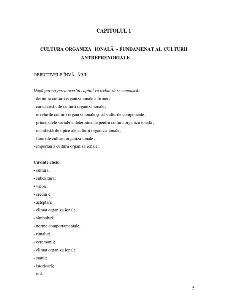 Curs Antreprenoriat Si Cultura Antreprenoriala | PDF