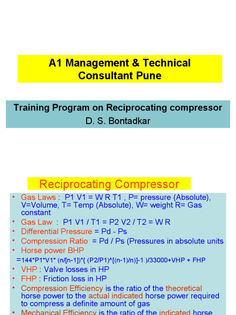 Compressor Part 1 | PDF | Piston | Lubricant