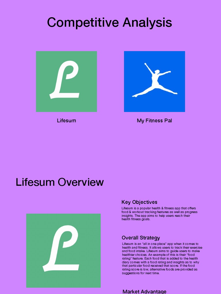 Competitive Analysis | PDF | Mobile App | Physical Fitness