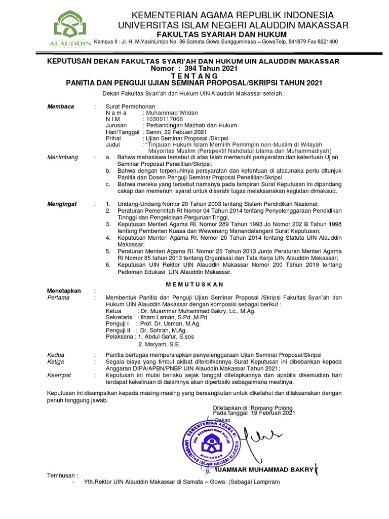SK PROPOSAL PMHMuhammad Wildan (1) - Digabungkan | PDF