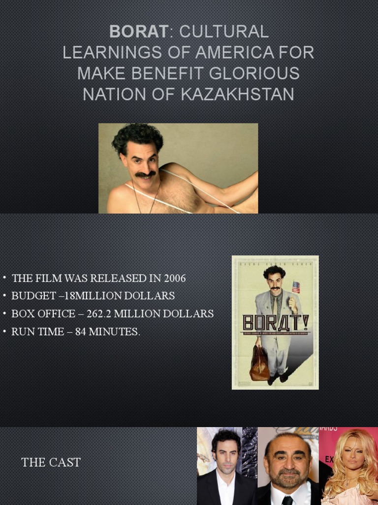 Borat Cultural Learnings of America for Make Benefit Glorious Nation of Kazakhstan | PDF