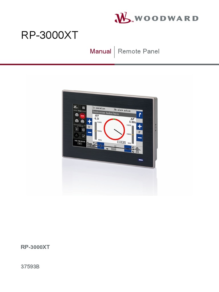 Woodward Remote Panel 3000xt Manual | PDF | Ethernet | Computer Network