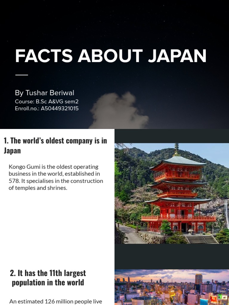 Japan Facts for Students | PDF | Travel | Cooking, Food & Wine