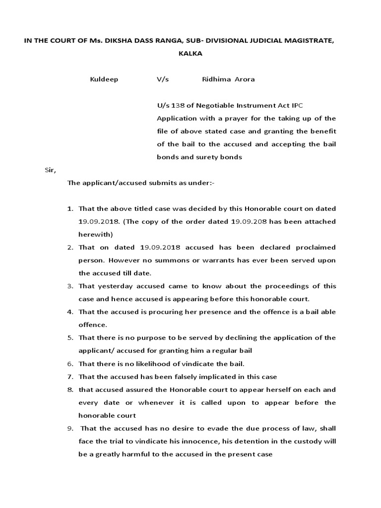 Regular Bail | PDF | Bail | Justice