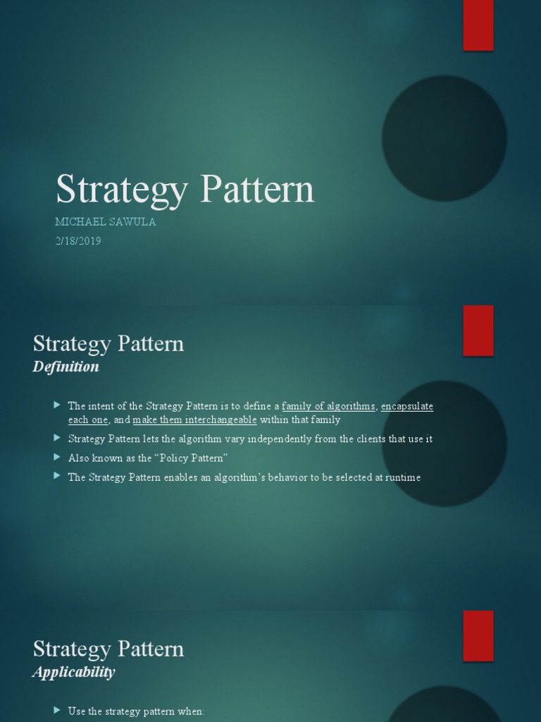 Understanding the Strategy Pattern | PDF | Class (Computer Programming ...