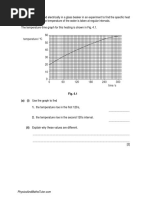 Thermal Physics CIE IGCSE 0625 PPQ | PDF | Evaporation | Heat