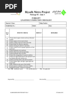 ROAD VIBRATORY ROLLER Daily Inspection Checklist | PDF