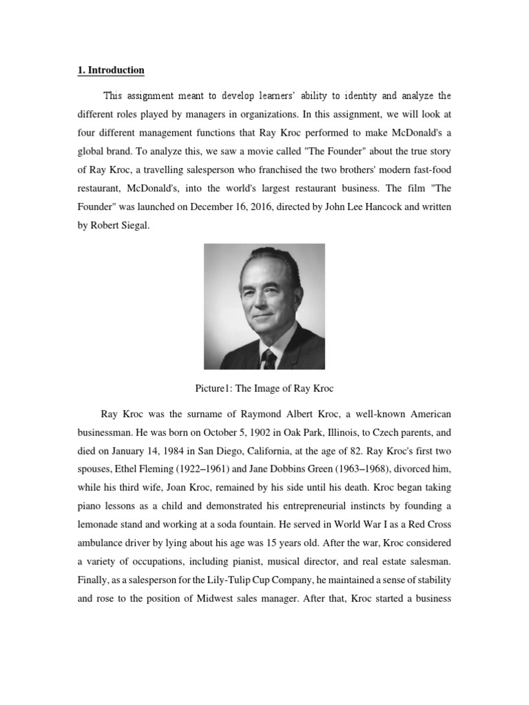 Ray Kroc | Download Free PDF | Mc Donald's | Franchising