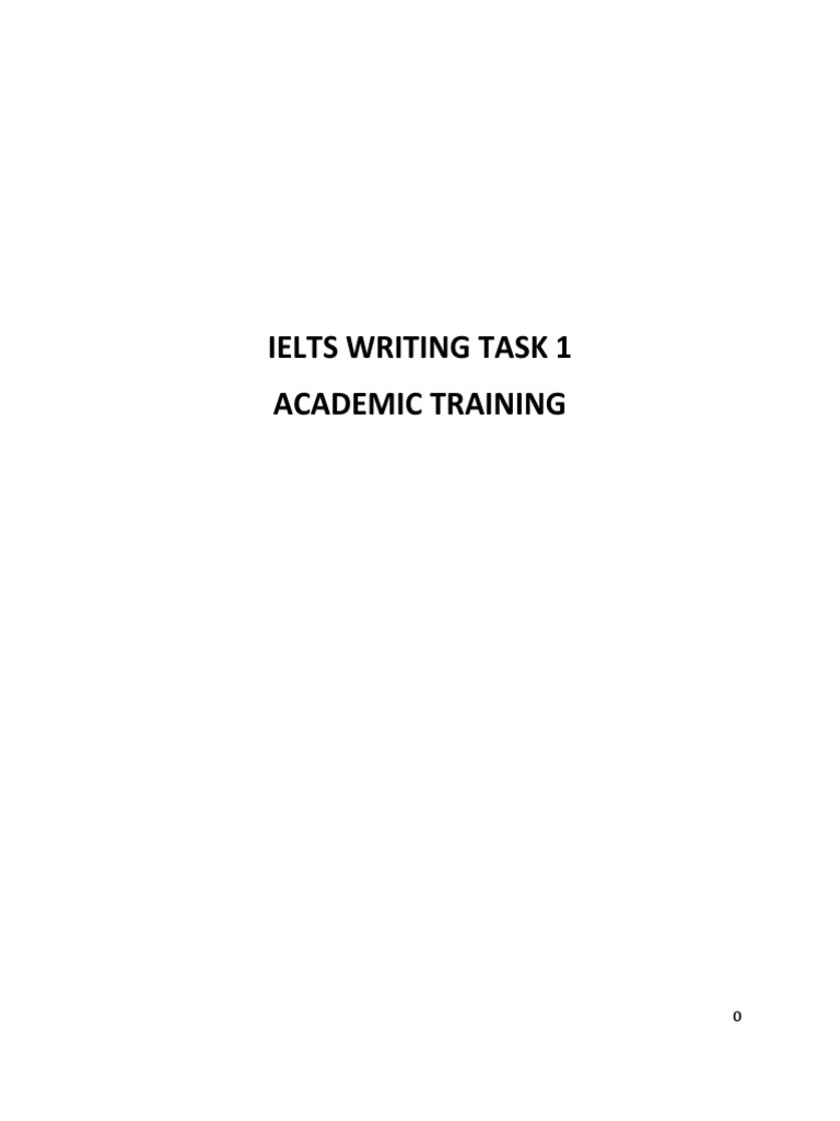 Ielts Writing Task 1 Academic Training | PDF | Adjective | Adverb
