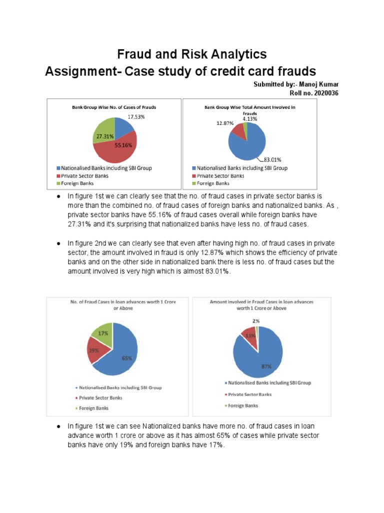 Credit Card Fraud Case Study Analysis | PDF