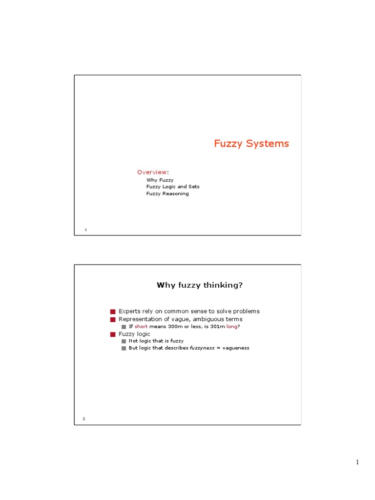 Fuzzy Logic English Lecture | PDF | Fuzzy Logic | Logic