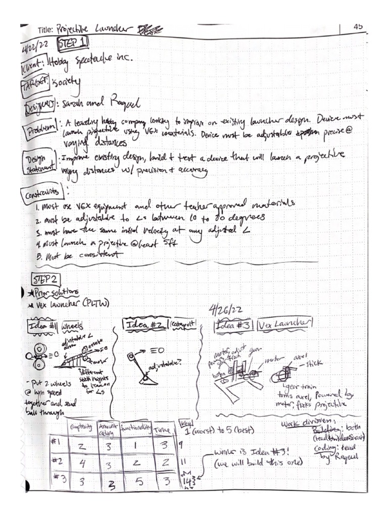 Projectile Launcher Poe Notebook | PDF