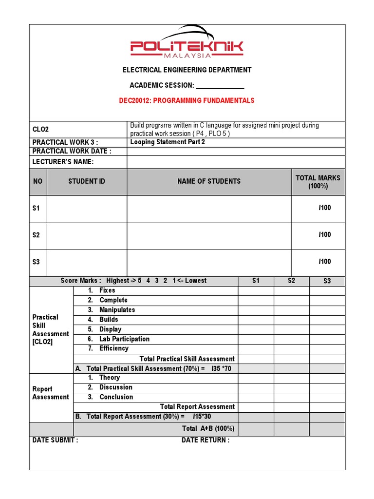 Dec20012: Programming Fundamentals | PDF | Control Flow | Computer Programming