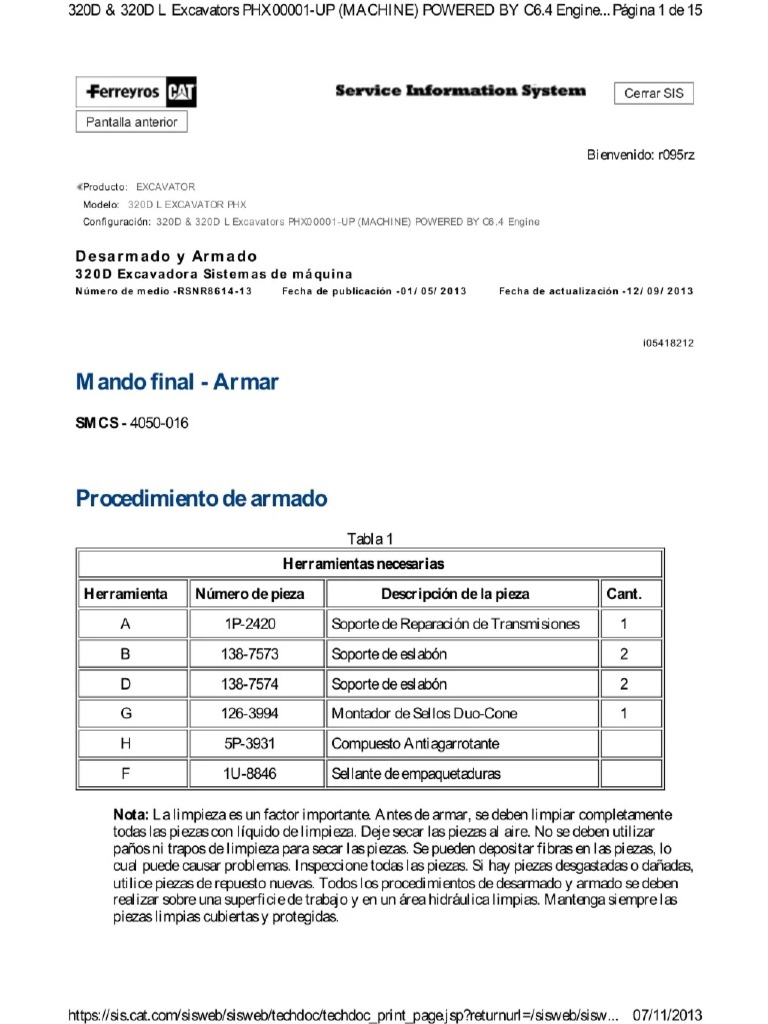 Desarmado de Mando Final | PDF