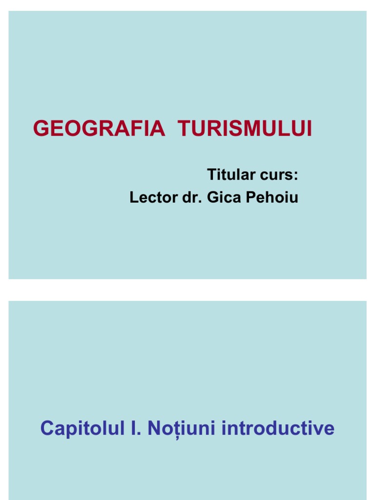 Geografia Turismului | PDF