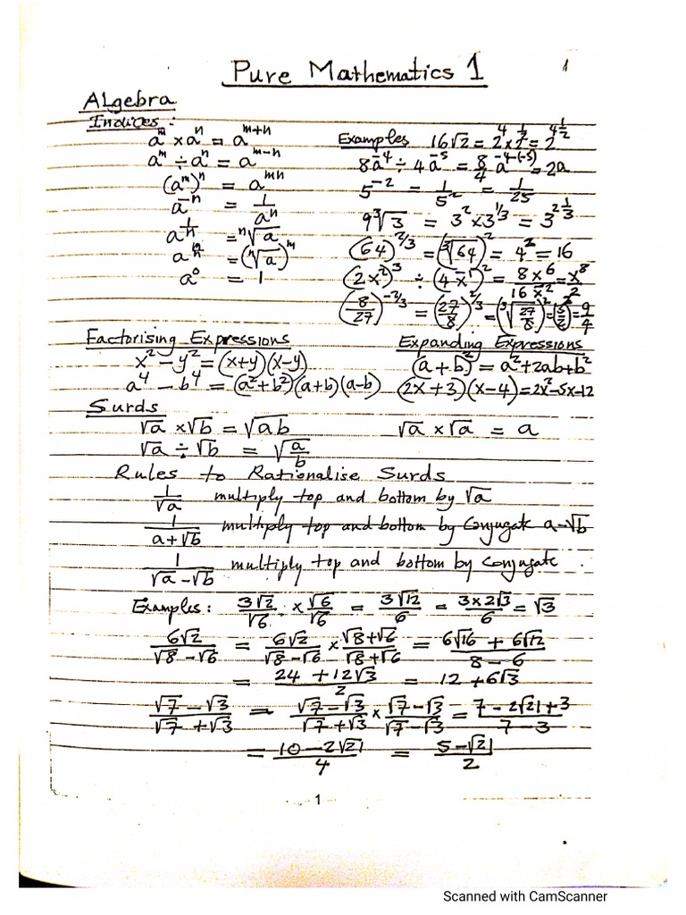 p1 Notes | PDF