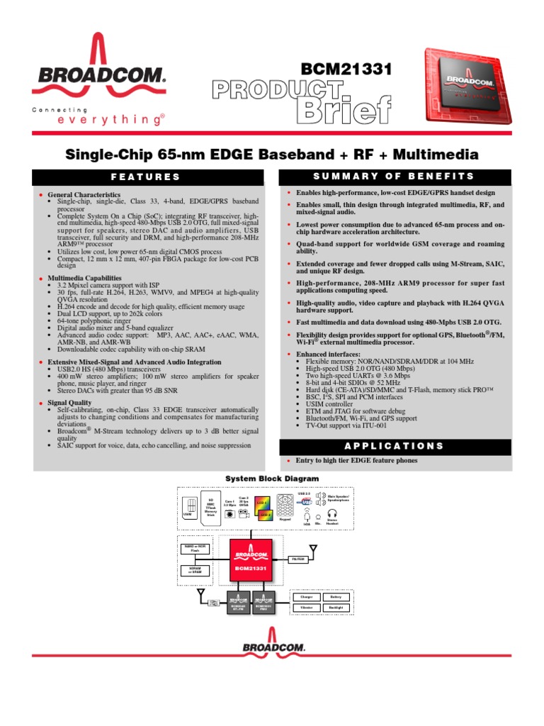 BCM21331 | PDF | Secure Digital | Flash Memory