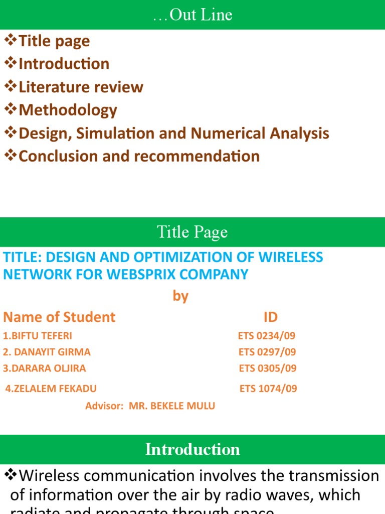 Title Page Introduction Literature Review Methodology Design ...