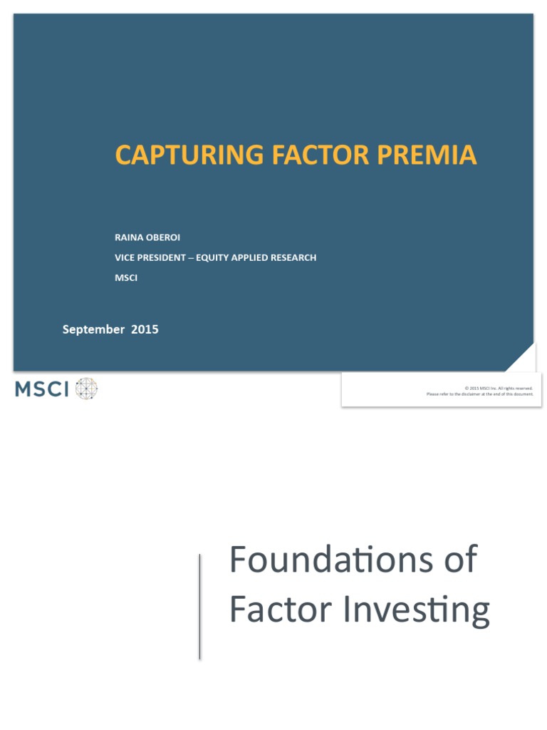 MSCI Factors Qwafafew SEP30 FINAL | PDF | Stock Market Index | Msci