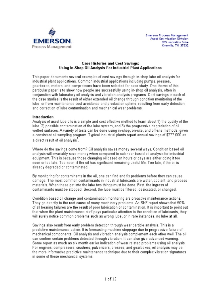 CSI Analysis Lubric | PDF | Gear | Wear
