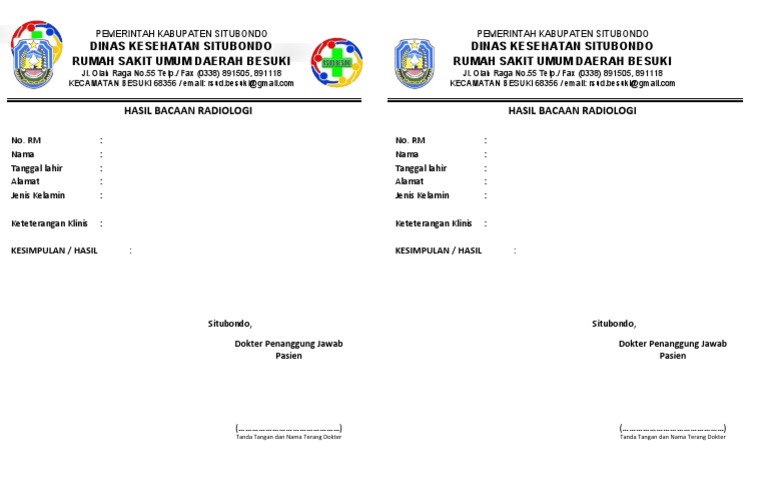 Hasil Baca Radiologi | PDF