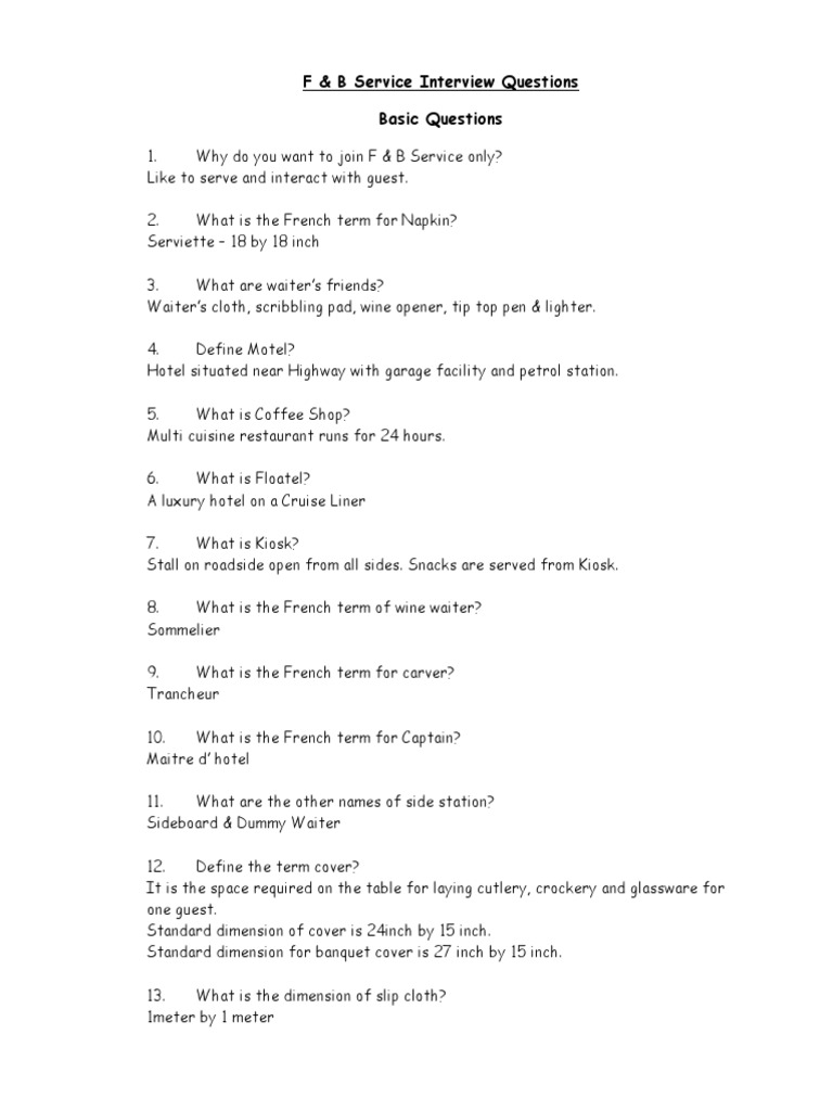 interview-questions-of-f-b-service-pdf-tableware-scotch-whisky
