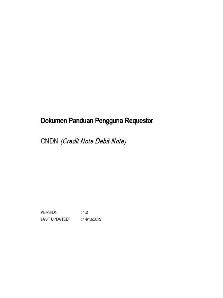User Guide CNDN V1.0 - Requestor | PDF
