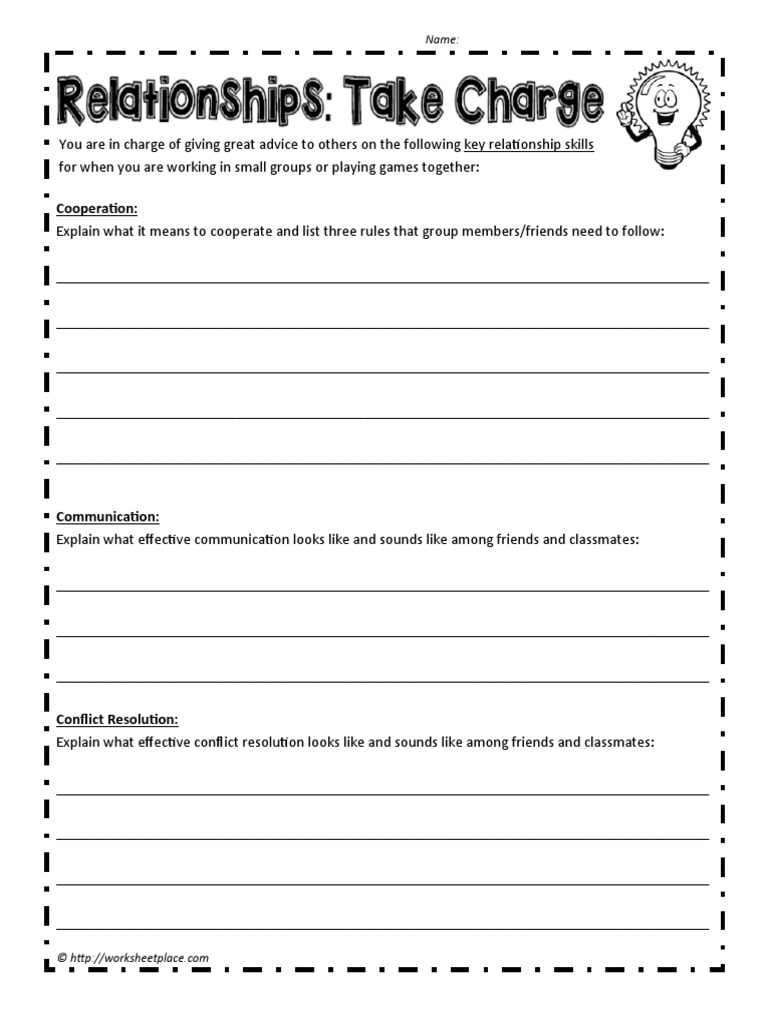 Relationship Building Worksheet | PDF