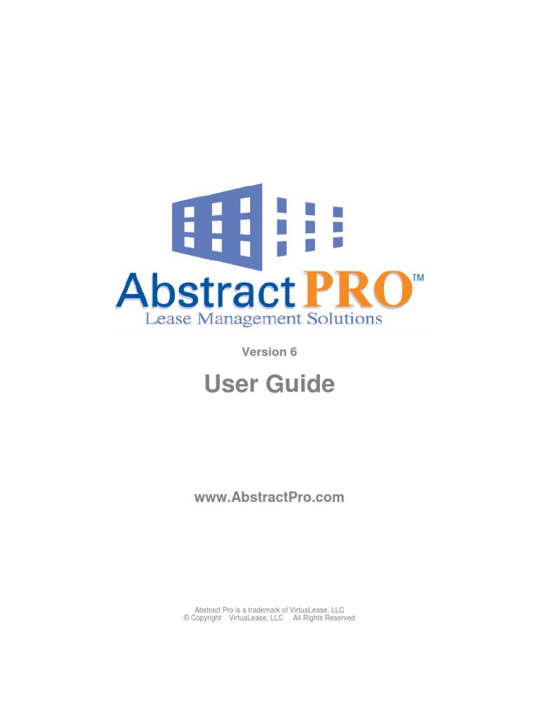 Abstract Pro V 6 User Guide | PDF | Microsoft Excel | Visual Basic For ...