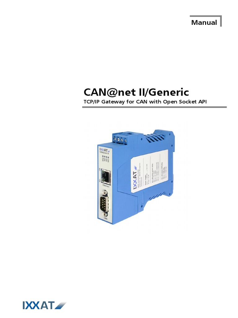 CAN Ethernet Gateway Manual | PDF | World Wide Web | Internet & Web
