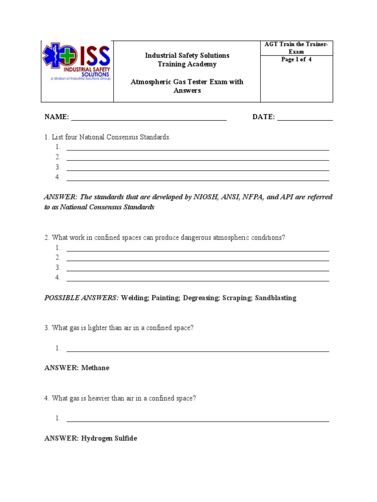 AGT Exam With Answers | PDF | Chemical Engineering | Chemistry