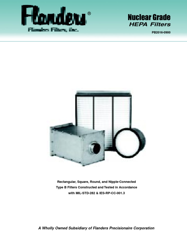 Nuclear Grade Hepa | PDF | Materials