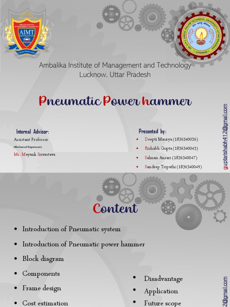 Pneumatic Hammer | PDF | Pneumatics | Sheet Metal