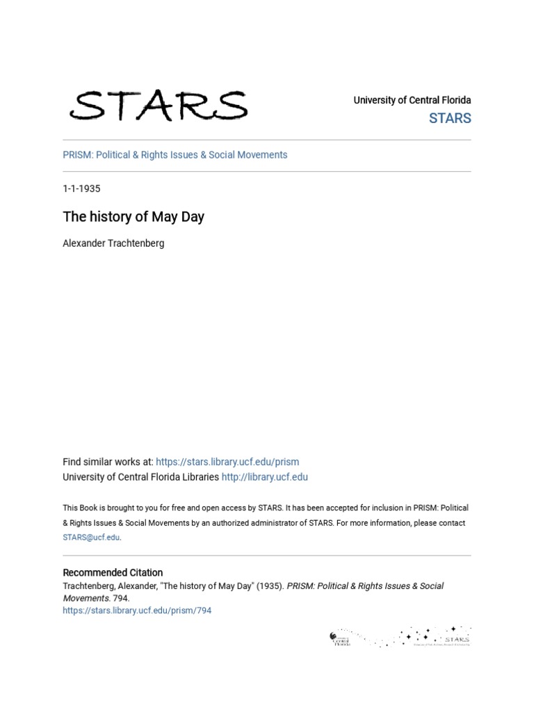 The History of May Day | PDF | Labor Relations | Political Movements