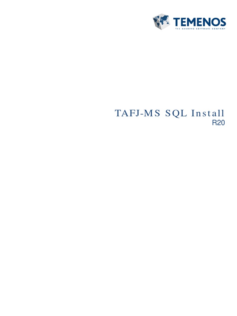 TAFJ-MS SQL Install | Download Free PDF | Microsoft Sql Server | Databases