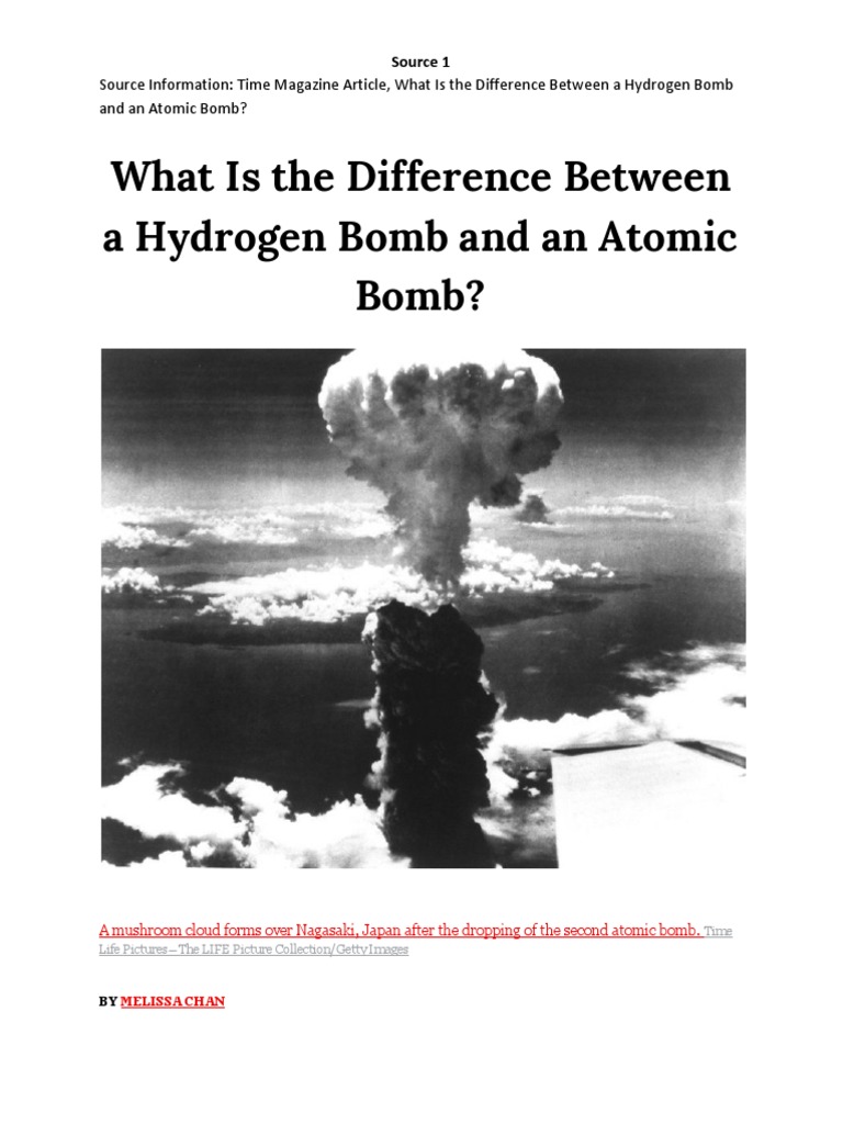 The Devastating Power of Nuclear Weapons: A Comparison of the Atomic ...
