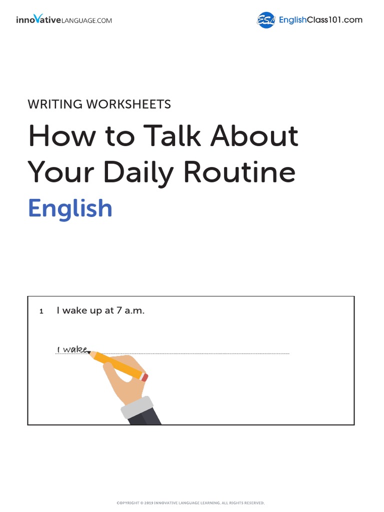 How To Talk About Your Daily Routine | PDF | Language Arts & Discipline