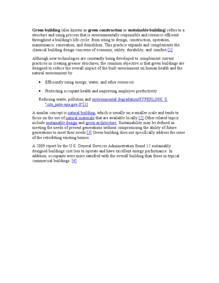 Understanding Green Building Practices | PDF